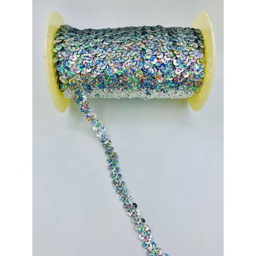 SILVER 3 INCH STRETCH SEQUIN TRIM - Walmart.com