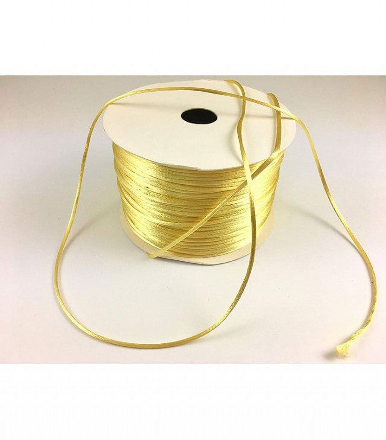 Trimplace (Yellow) Petite Satin Cord Rattail Chinese Knot - 1.5mm ...
