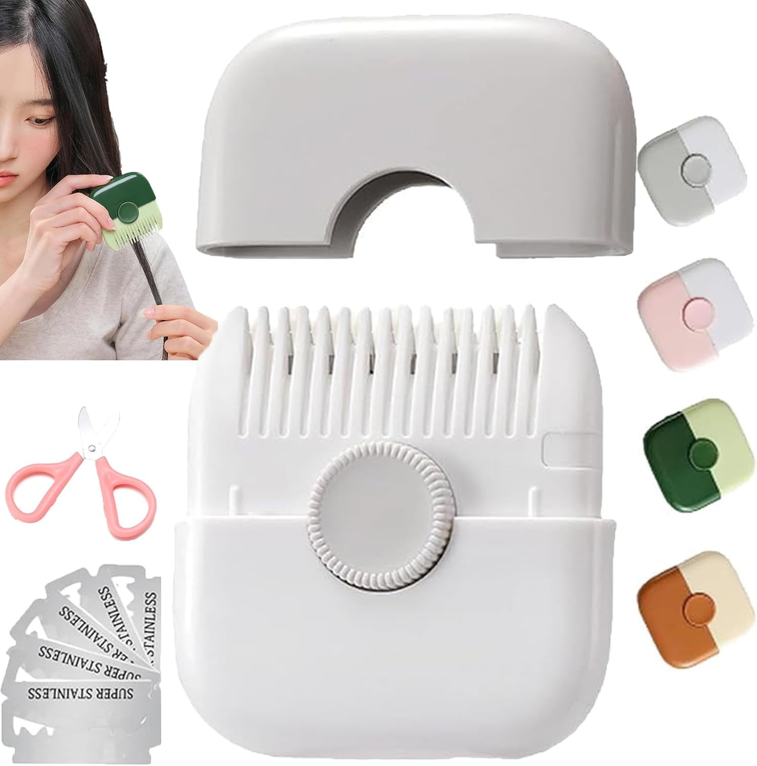 Trimpocket Hair Trimmer/Comb Kids, 2 in 1 Hair Trimmer, Double Sided ...