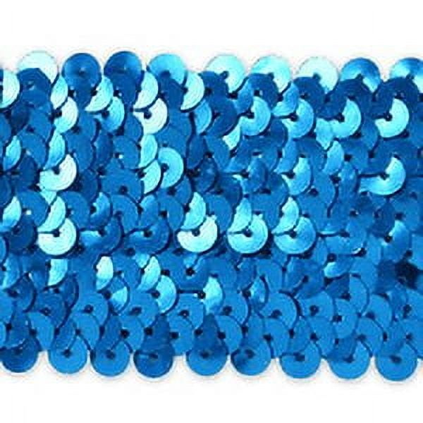 Trims By The Yard 5-Row Metallic Stretch Sequin Trim, 1 3/4-Inch ...