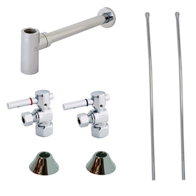 Trimscape Contemporary Plumbing Sink Trim Kit with P Trap for Lavatory ...