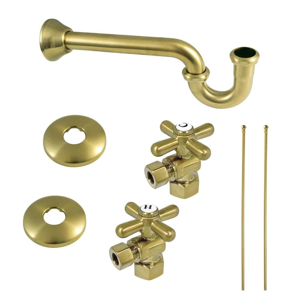 Trimscape Traditional Plumbing Supply Kit Combo 1-1/4 in. Brass with P ...