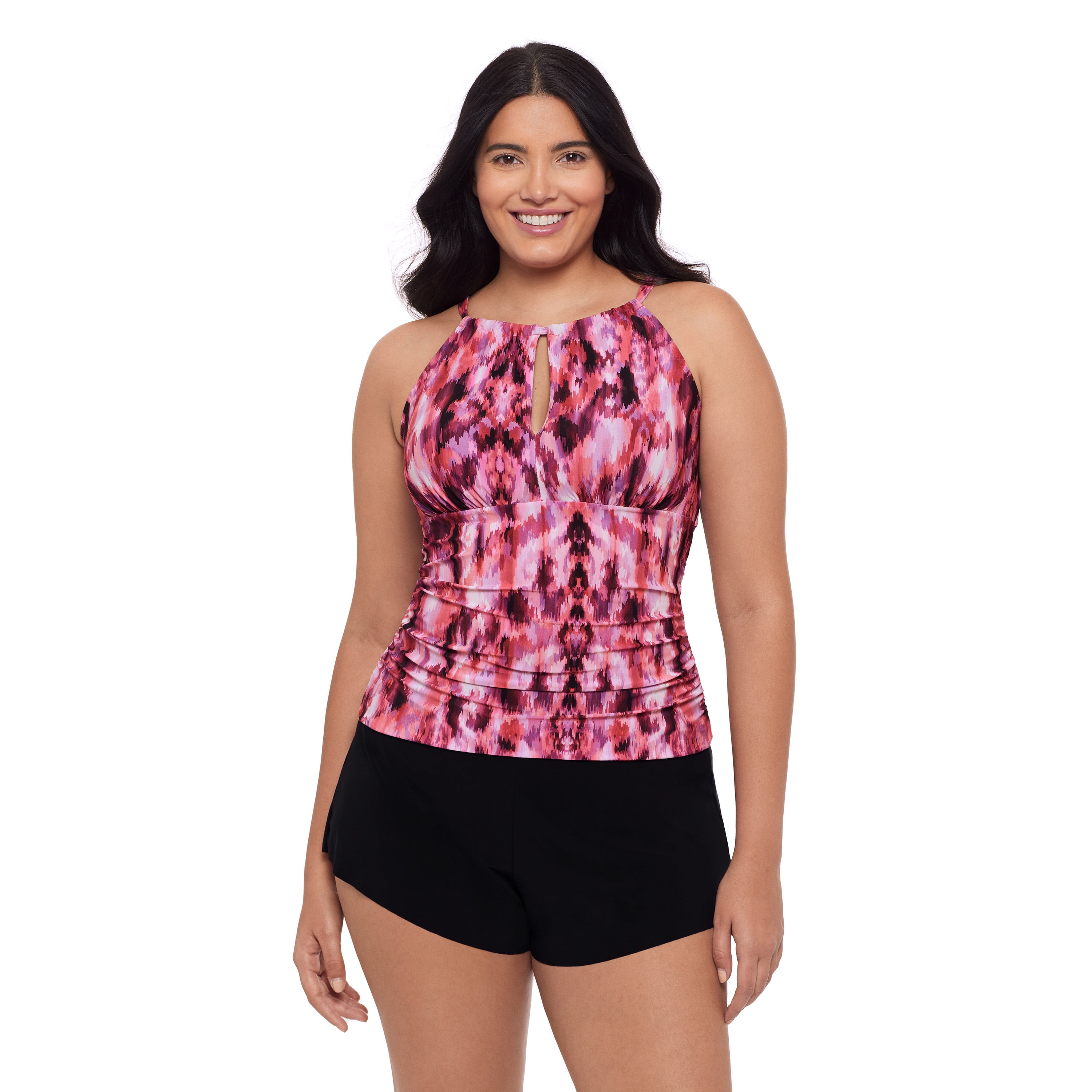 Women's Chloe High Neck Tankini Swimsuit Top - Walmart.com