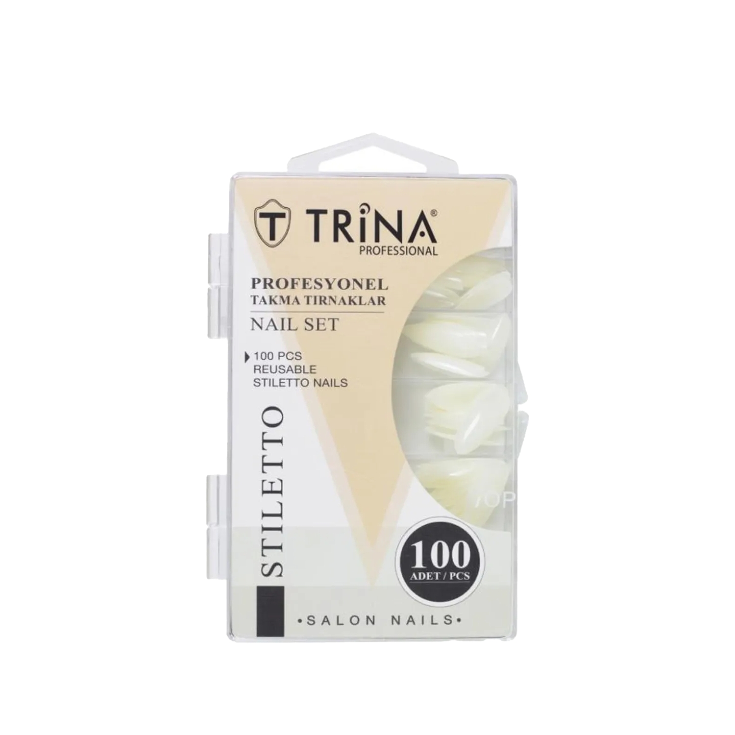 Trina Stiletto False Nails 100 Pieces TRNNAIL0001 - Walmart.com