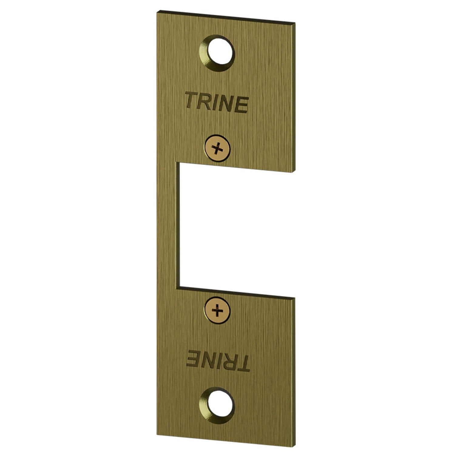 Trine 334-4 3000 Series Faceplate 3-3/4 x 1-1/4 Satin Brass - Walmart.com