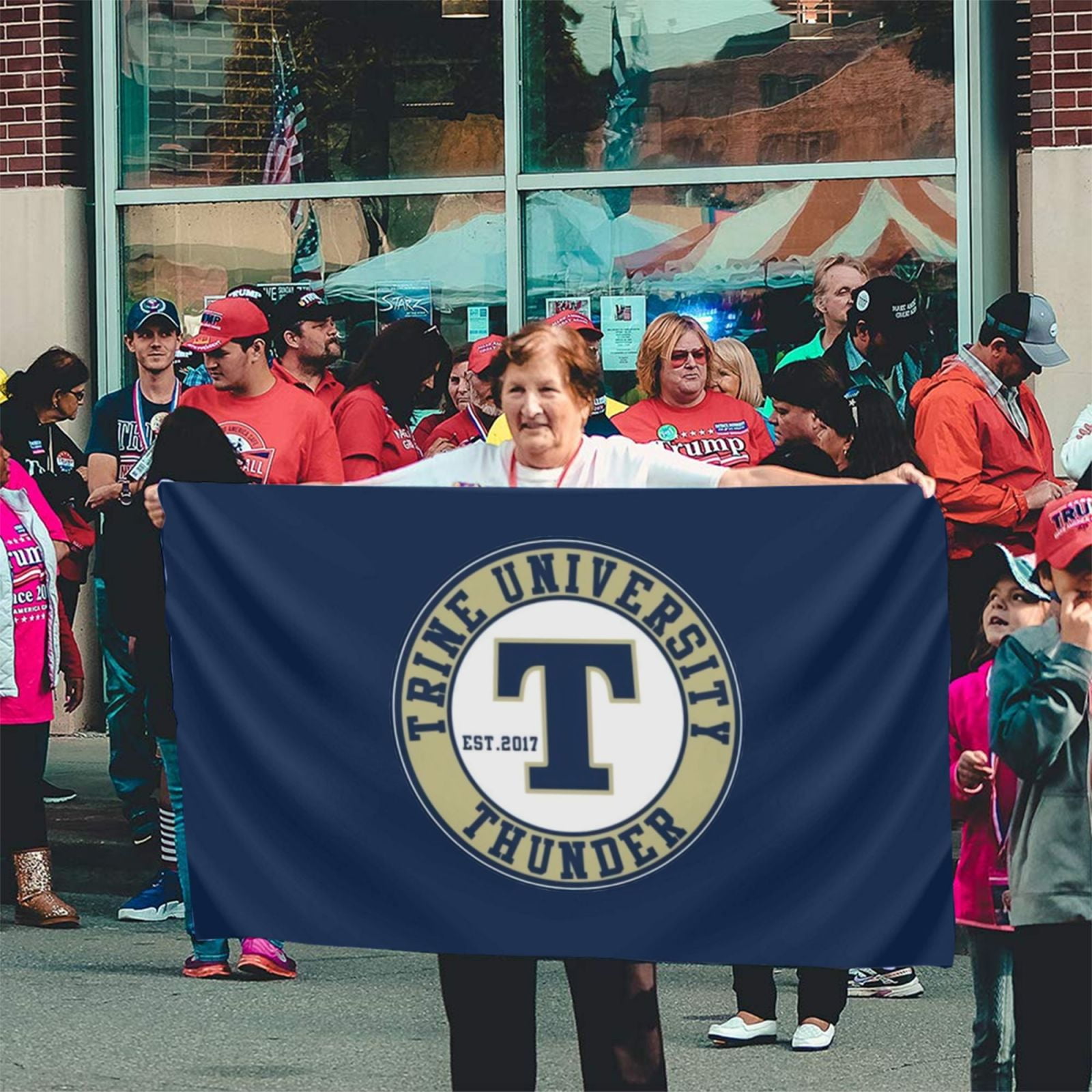 Trine University Logo Banner Breeze Flag Outdoor Flags Home Flag Garden ...