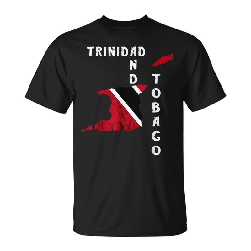 Trinidad And Tobago Map Pride Trinidadian Roots Flag TShirt - Walmart.com