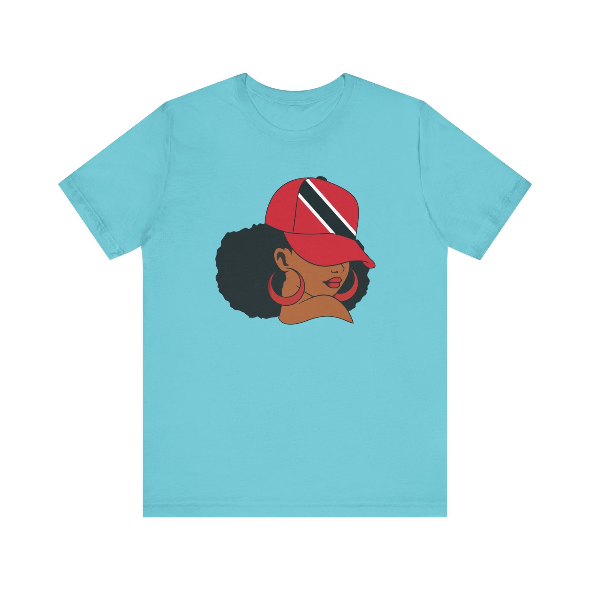 Trinidad T-Shirt for Women | Trinidad Flag Cap Girl Tee | Trinidadian ...