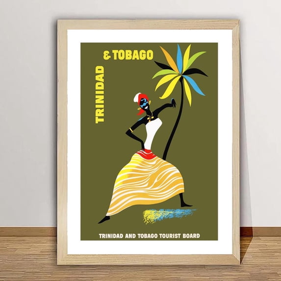 Trinidad Tobago Caribbean Islands Vintage Travel Poster - Caribbean ...