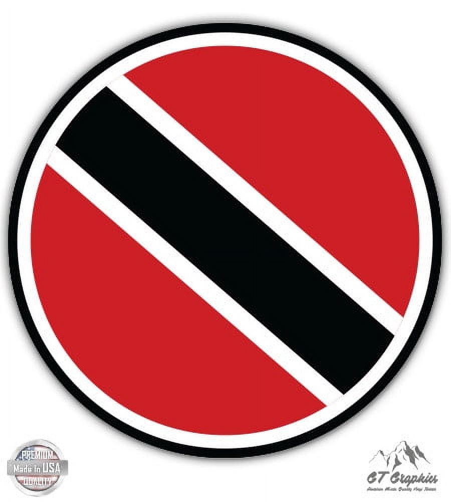 Trinidad and Tobago Flag - 12" Vinyl Sticker Waterproof Decal - Walmart.com