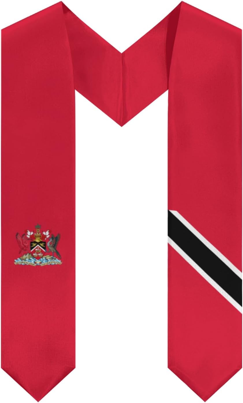 Trinidad and Tobago Flag Emblem Graduation Stole Shawl Sash Honor For ...