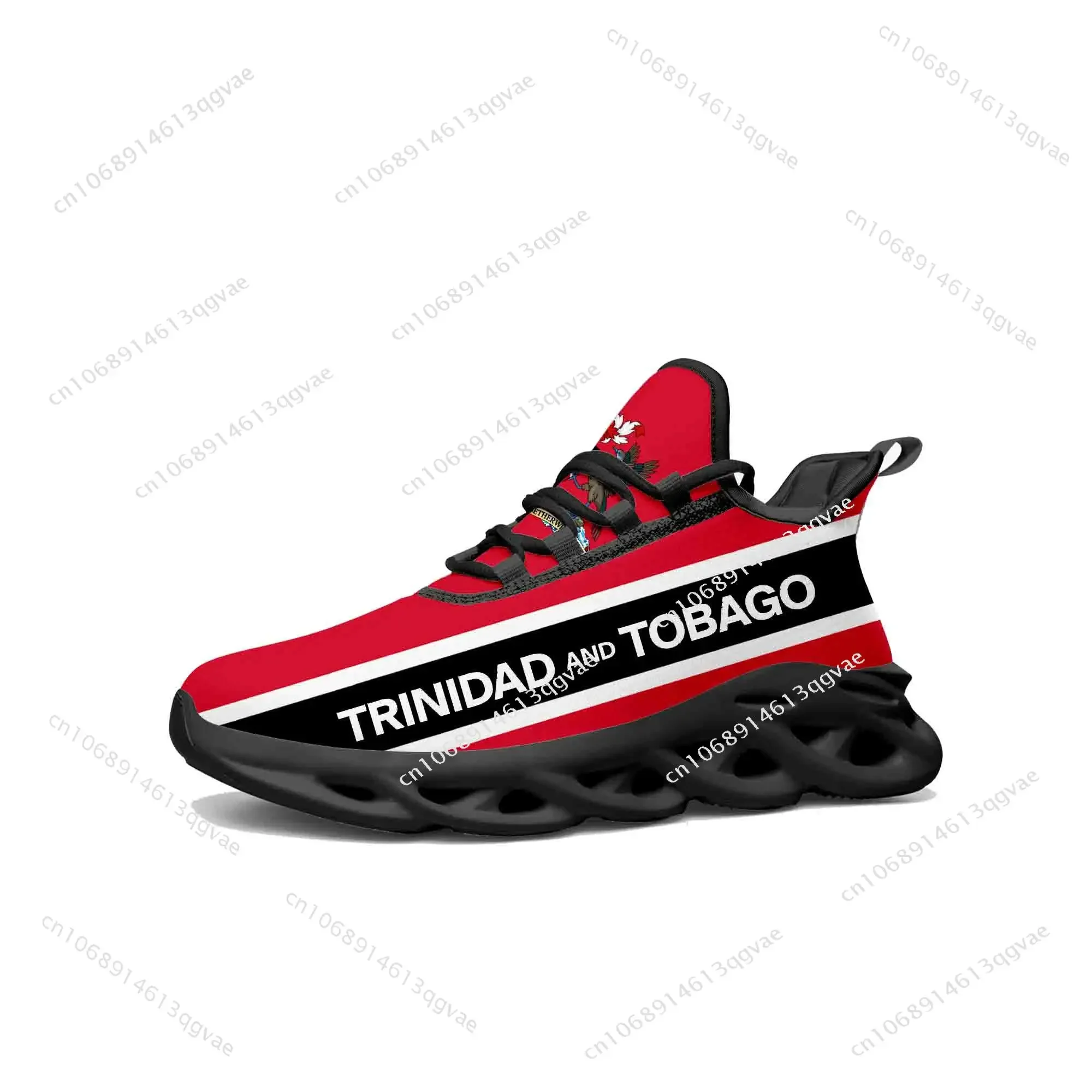 Trinidad and Tobago Flag Flats Sneakers Mens Womens Sports Running High ...