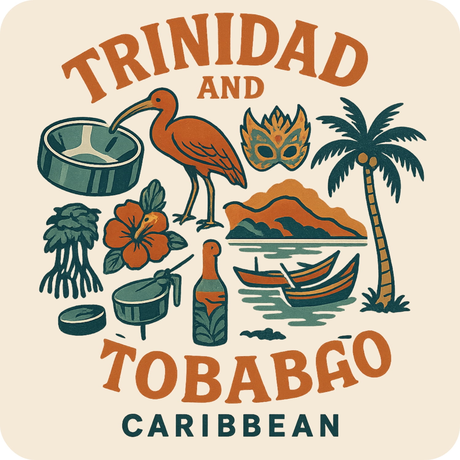 Trinidad and Tobago Keepsakes Souvenir Vinyl Sticker – Destination ...