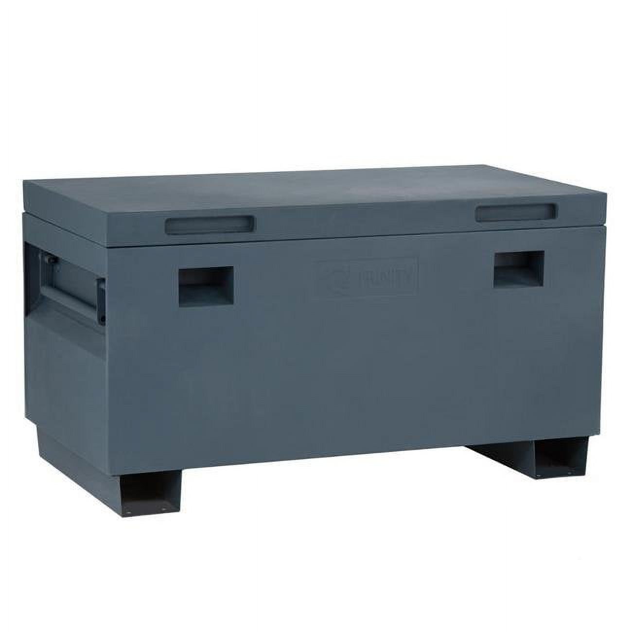 Trinity 45 in. Matte Rust-Resistant Powder Coated Job Site Box ...