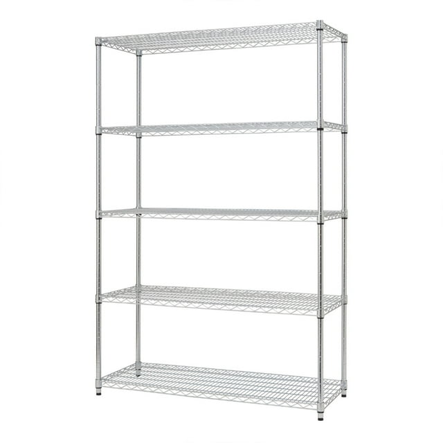 Trinity EcoStorage 5 Tier Indoor Adjustable Wire Shelving Rack Unit ...