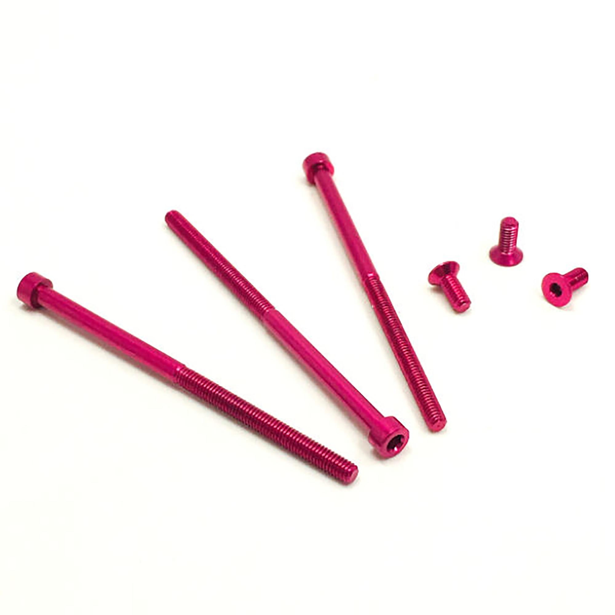 Trinity TEP1513P Motor Aluminum Screw Set 6 Pink: Drag Master/Monster ...