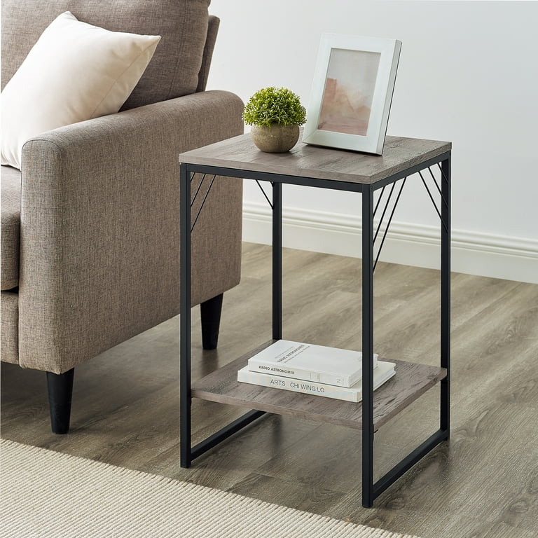 Gray wash end table store