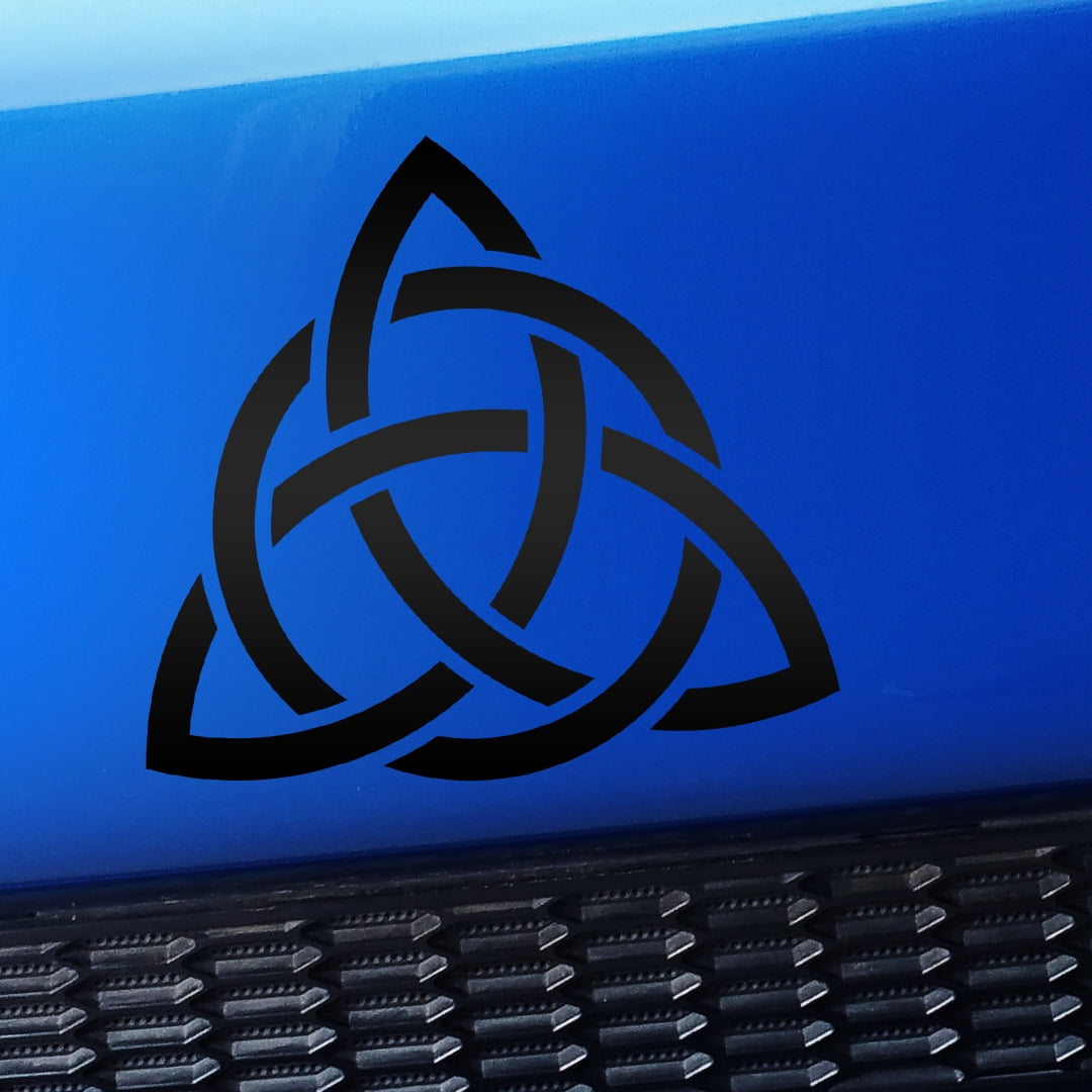 Trinity Knot - Vinyl Car Decal - Choose Color - [MATTE BLACK] - Walmart.com