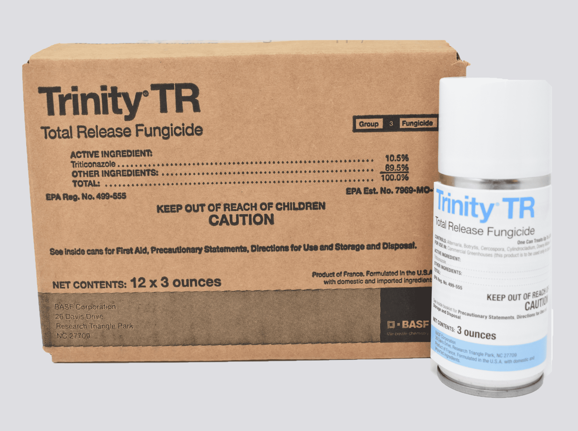 Trinity TR Fungicide - Broad-Spectrum Plant Disease & Fungus Control - Case (12 x 3 oz Cans) by ...