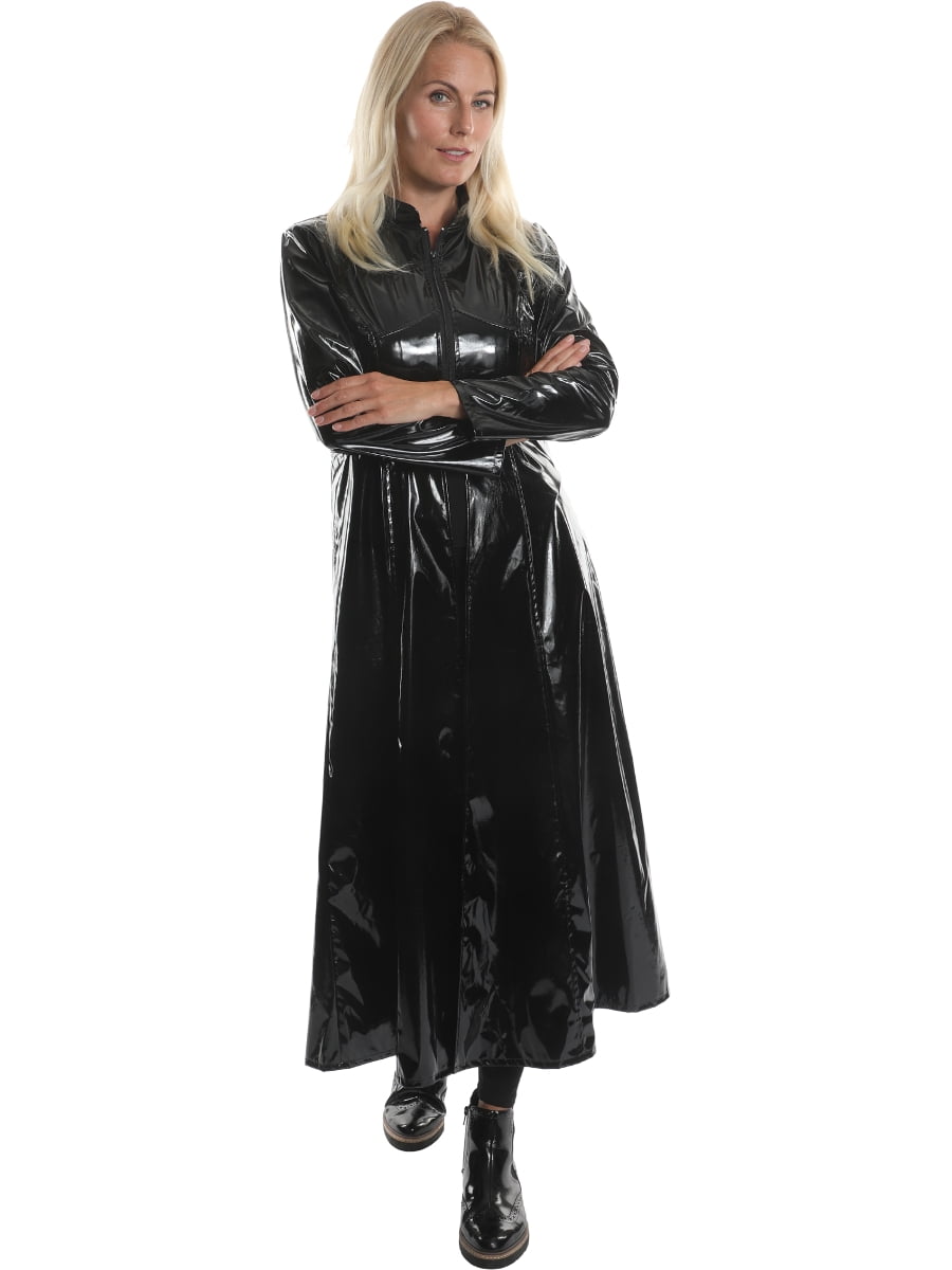 Trinity Womens Costume The Matrix Movie Trench Coat Sunglasses Outfit ...