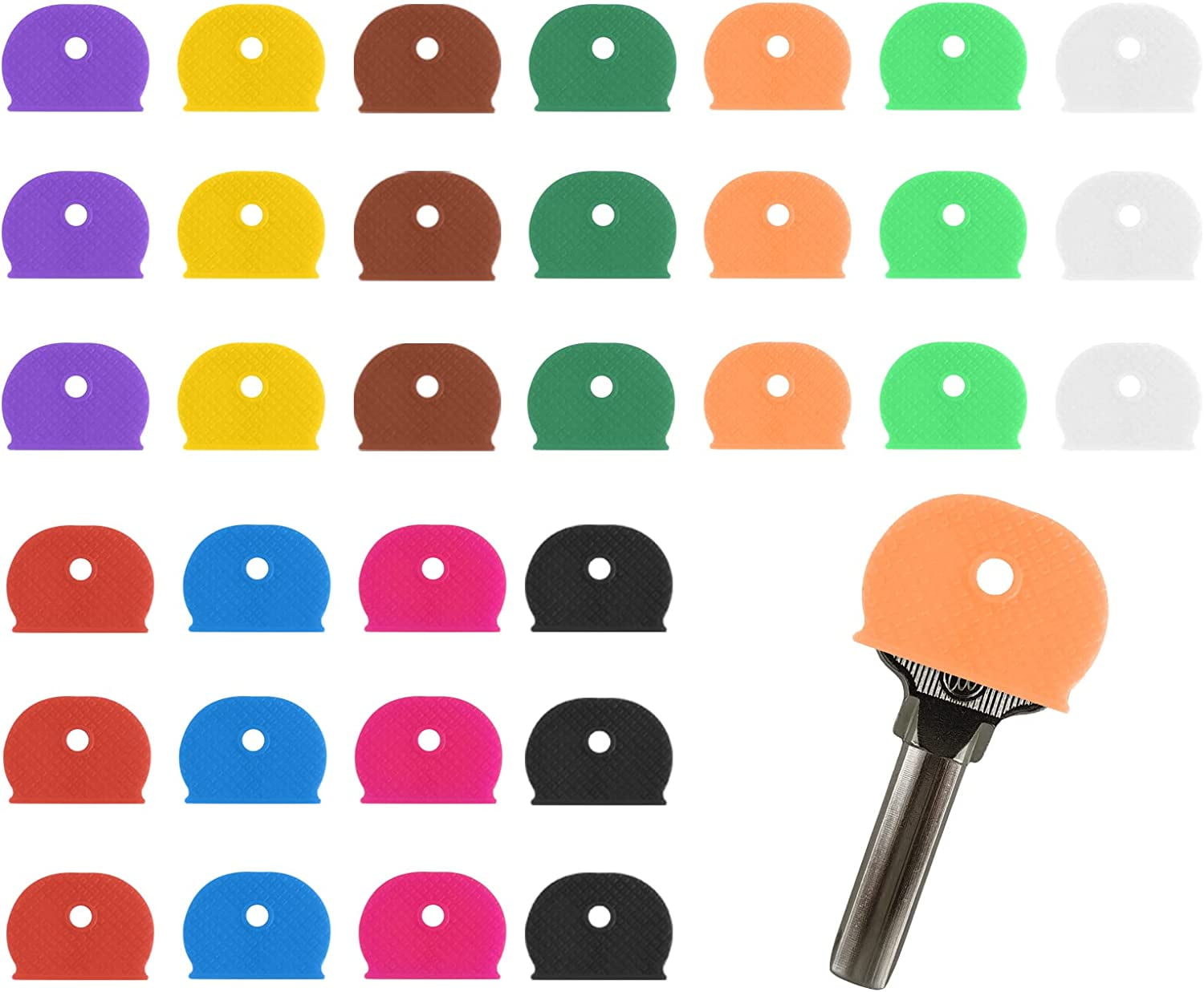 Trinyaa PVC Key Caps Cover, Assorted Colors, 32 Count - Walmart.com