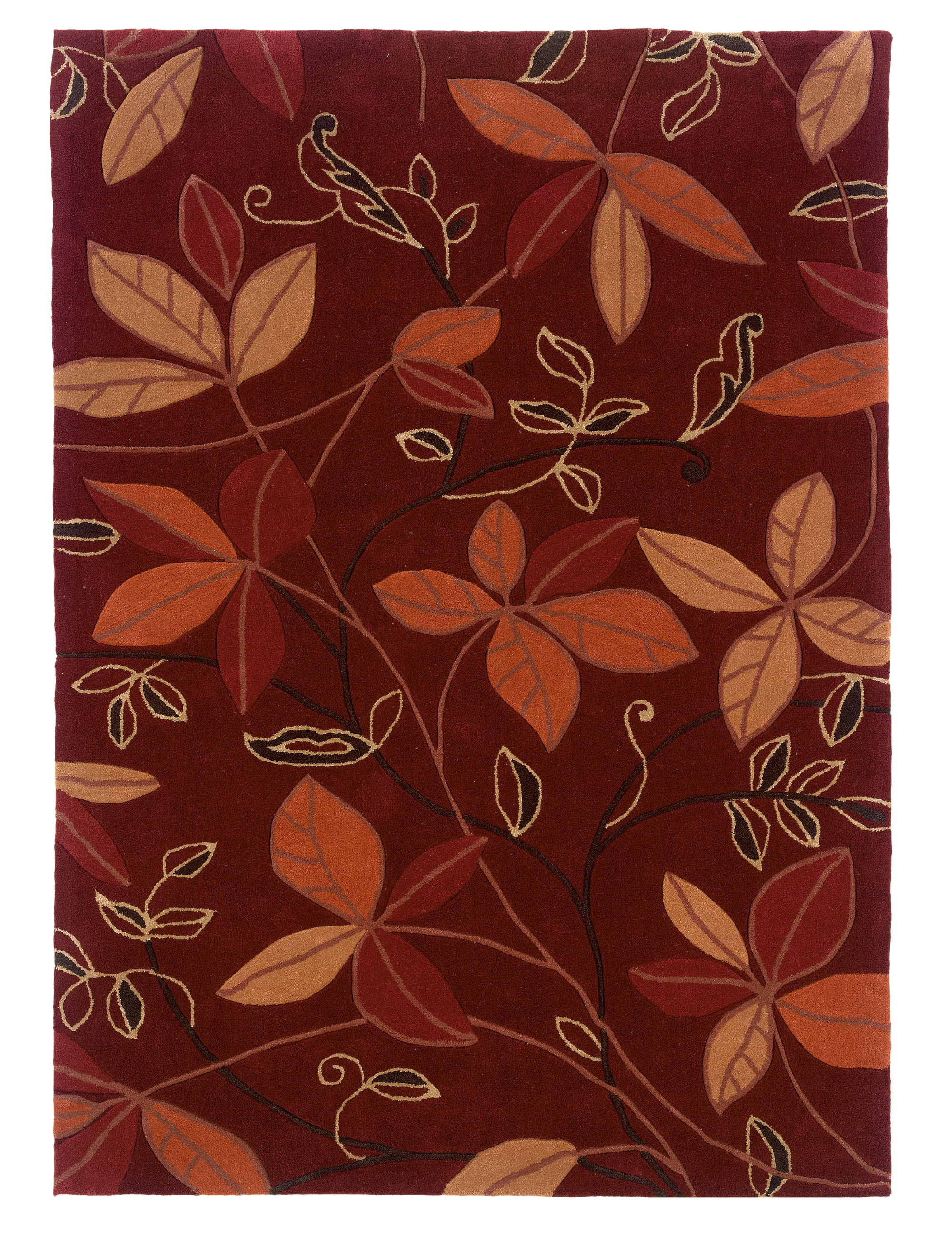 Trio Floating Rug Garnet 5x7 Contemporary Transitional Design - Walmart.com