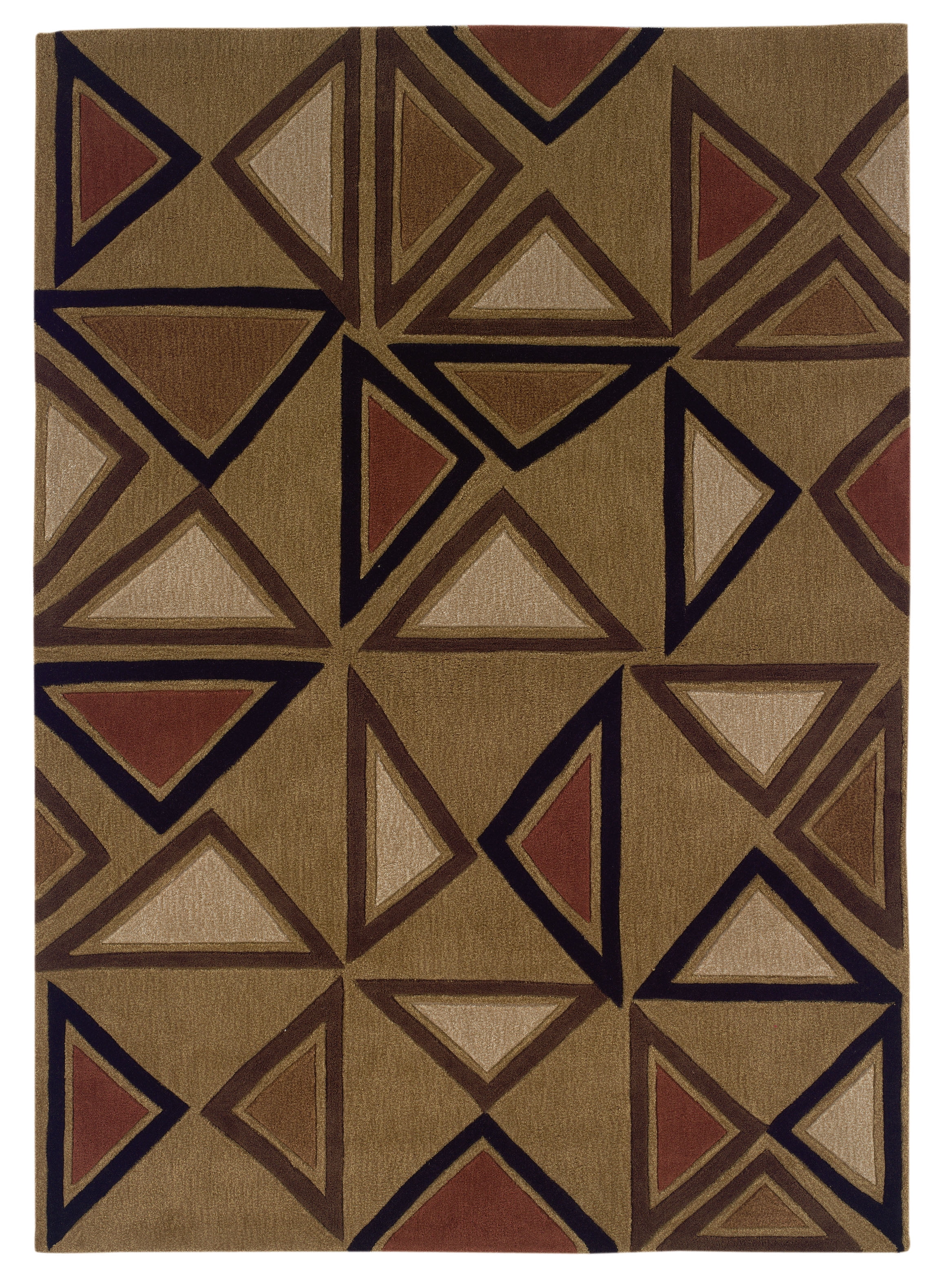 Trio Garlin 8X10 Rug Camel Brick Transitional Contemporary Design ...