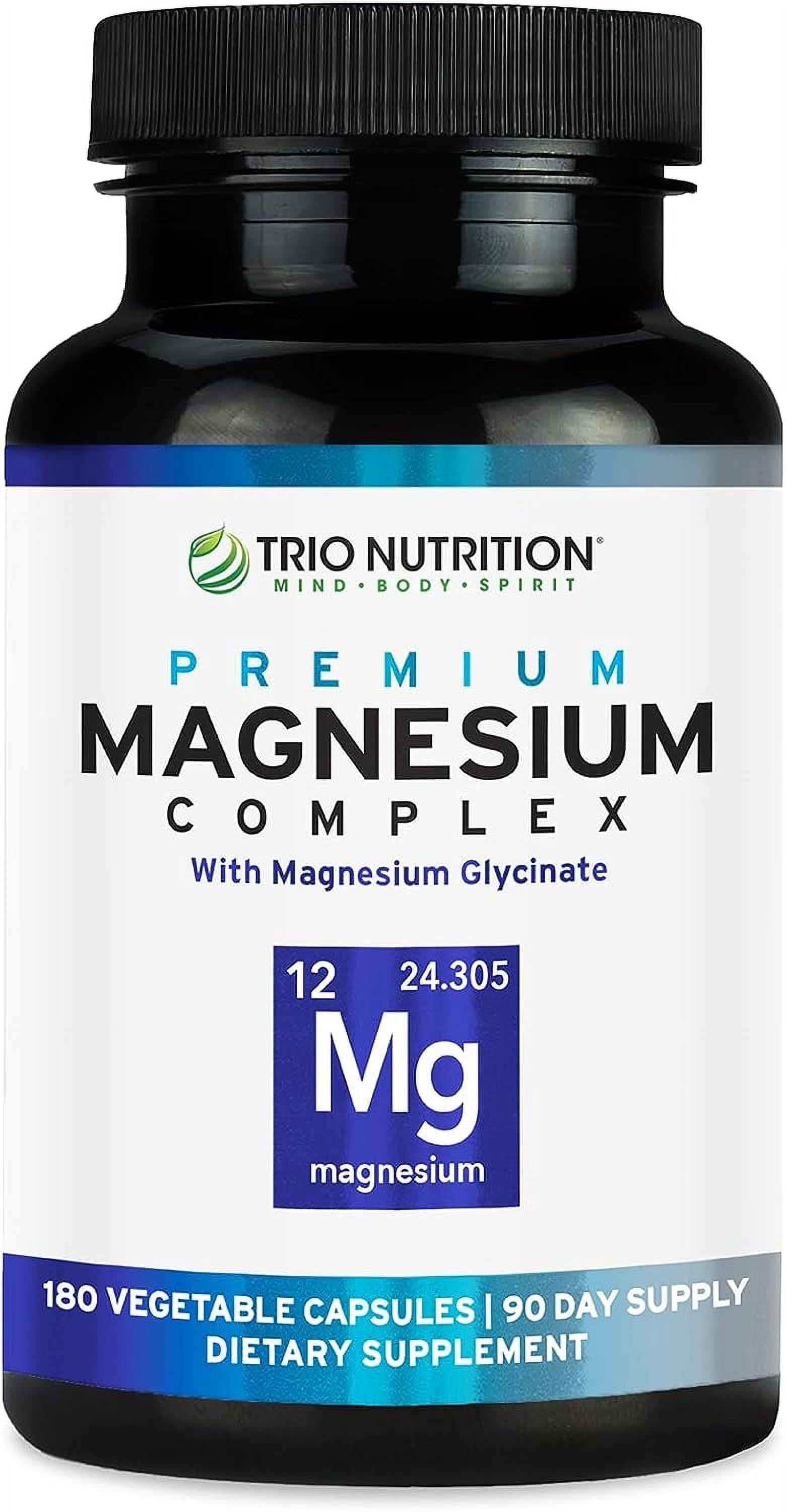 Trio Nutrition Magnesium Complex | 90 Day, 420 mg | Muscle Cramps ...