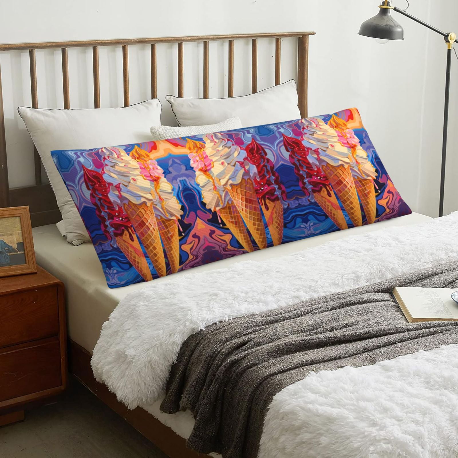 Trio Of Dripping Cones Body Pillow Cover Body Pillow Cases with Zipper ...