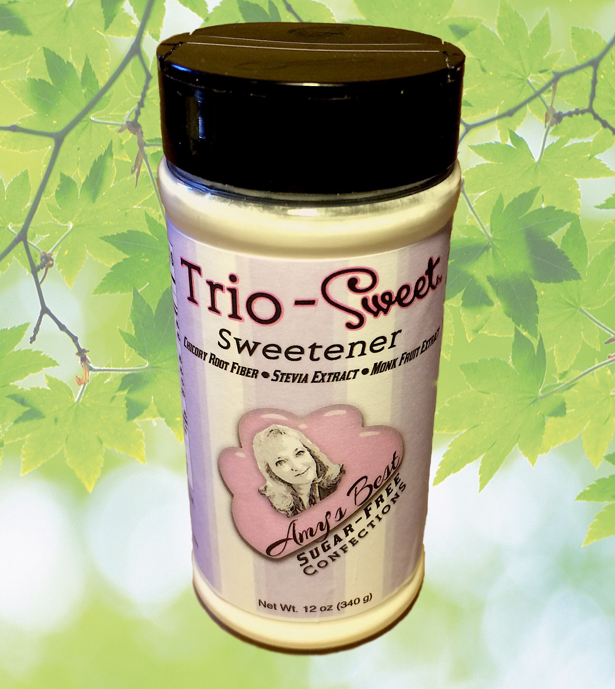 Trio-Sweet Sugar-Free All-Natural Sweetener - 12 ounce shaker bottle ...