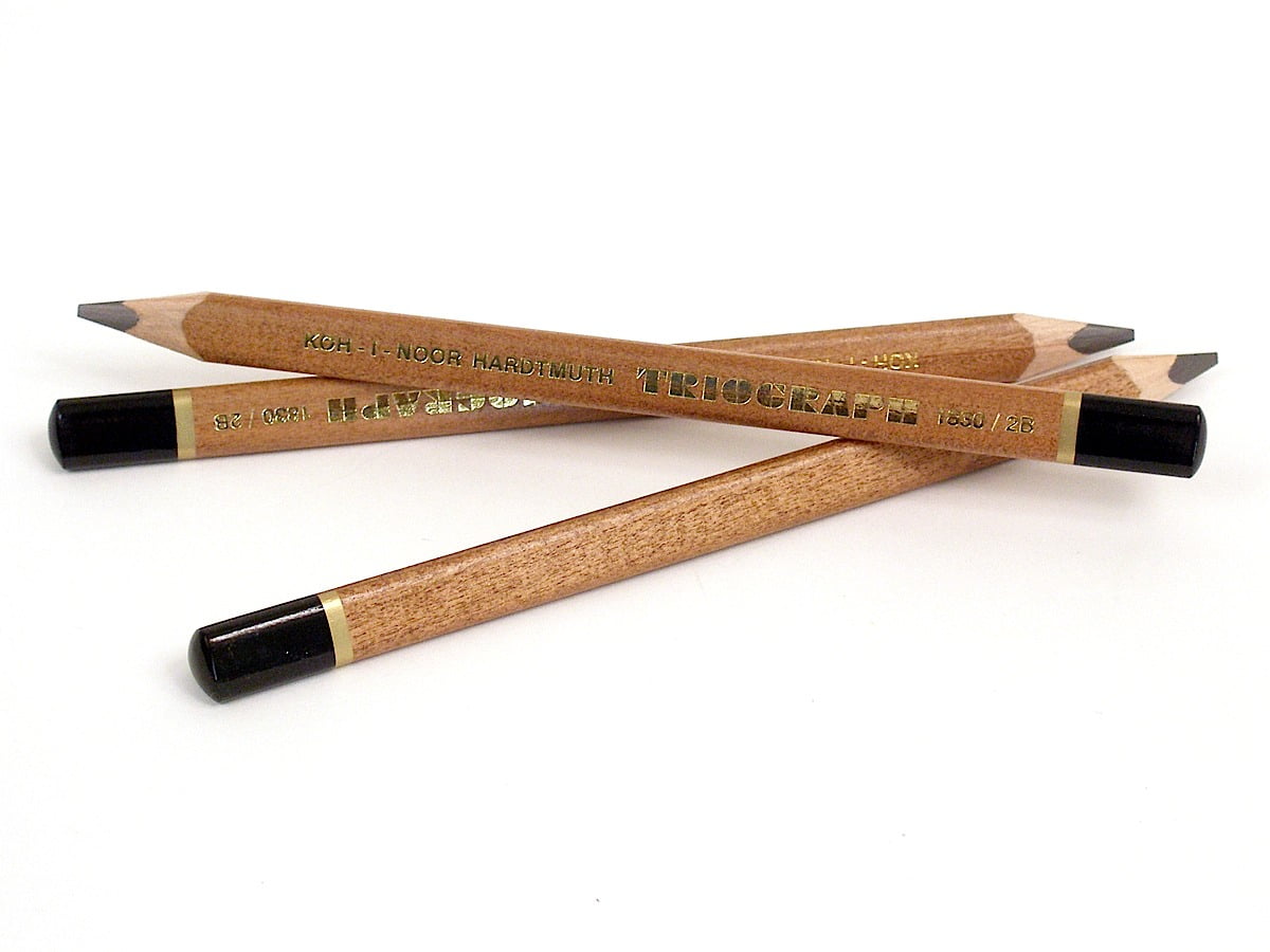 Triograph Three-Sided Pencil 2B (pack of 12) - Walmart.com