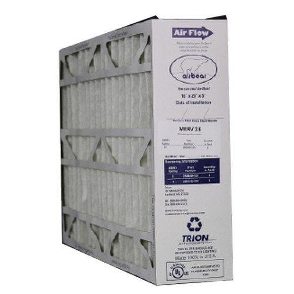Trion Air Bear 266649-105 - 16" x 25" x 5" Pleated Air Filter, MERV 13 ...