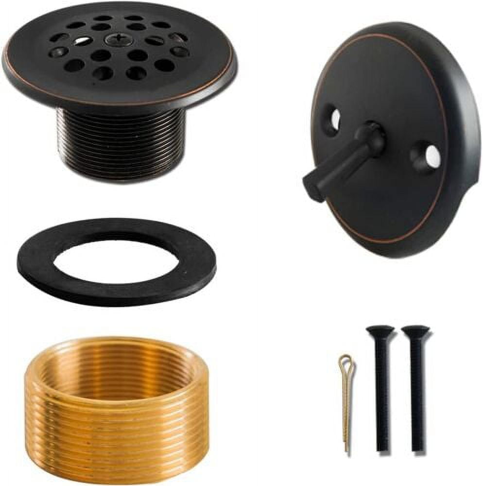 Trip Lever Bathtub Drain Assembly Stopper Kit in Oil Rubbed Bronze ...