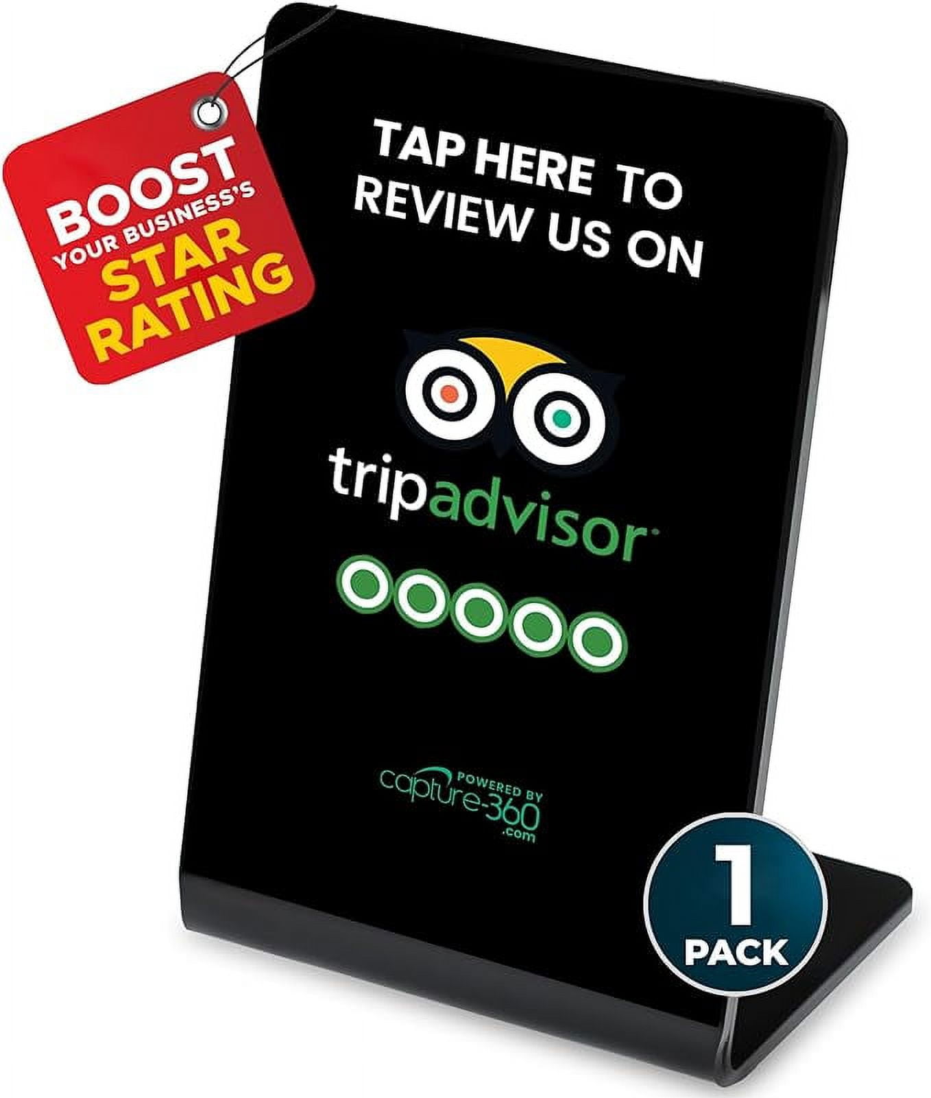 TripAdvisor NFC Review Card - Digital Business Signage, Acrylic Desk ...