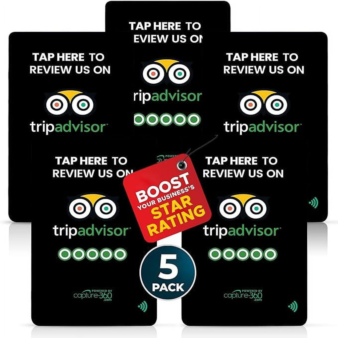 TripAdvisor NFC Review Card - Digital Business Signage, Acrylic Desk ...