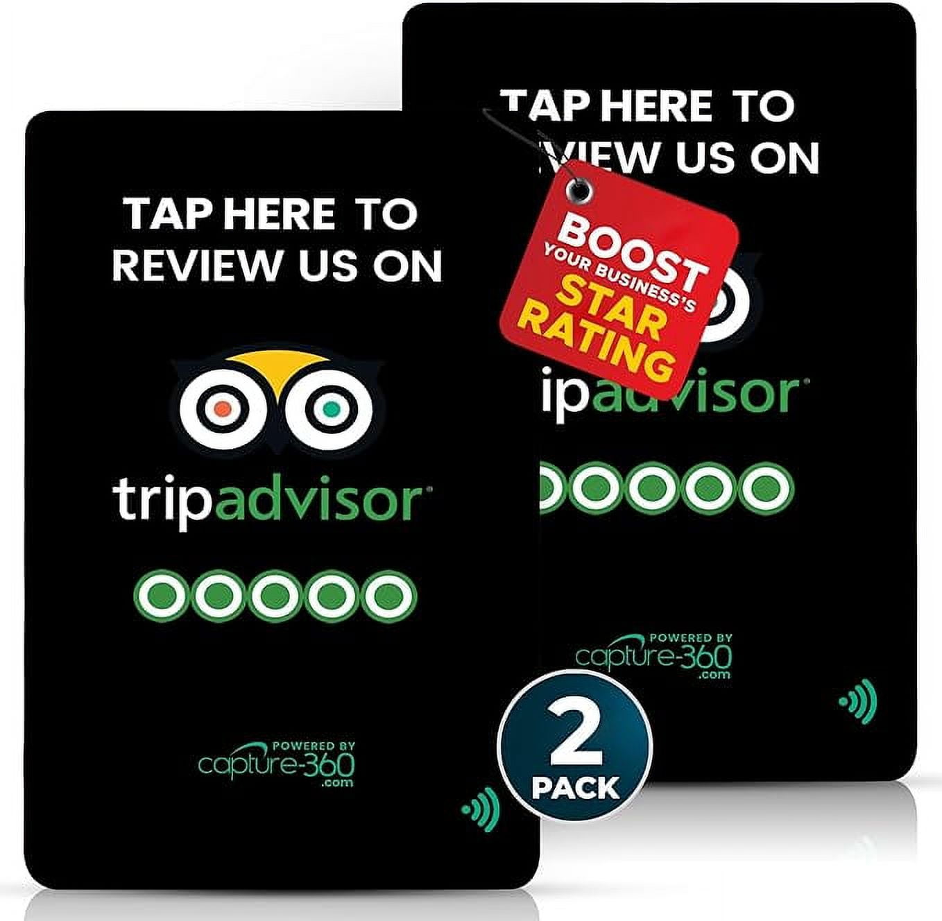 TripAdvisor NFC Review Card - Digital Business Signage, Acrylic Desk ...