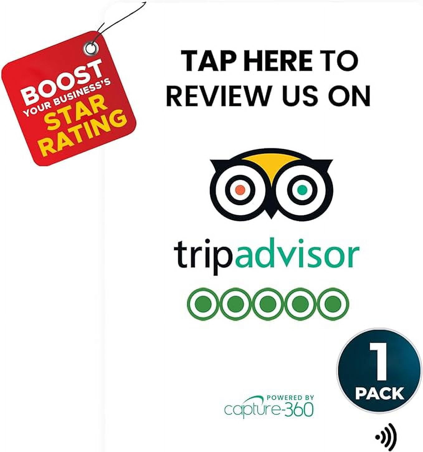 TripAdvisor NFC Review Card - Digital Business Signage, Acrylic Desk ...