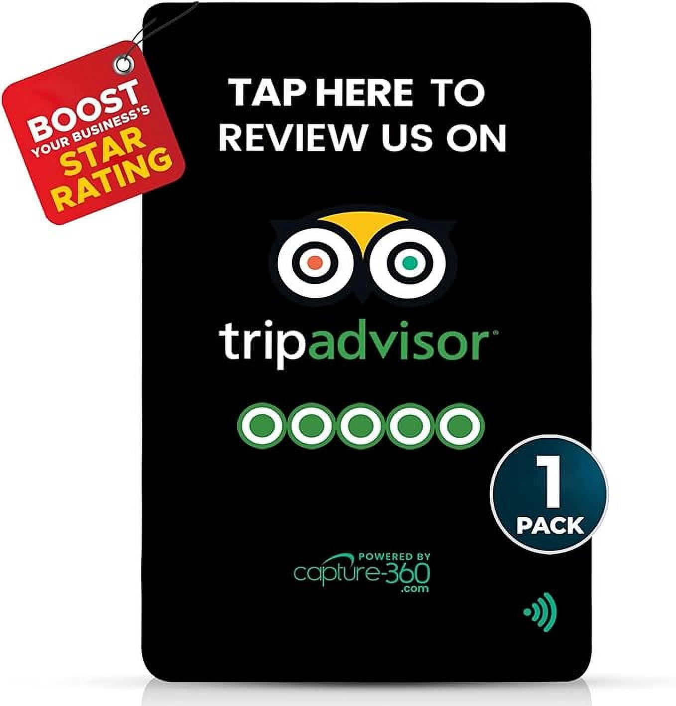 TripAdvisor NFC Review Card - Digital Business Signage, Acrylic Desk ...