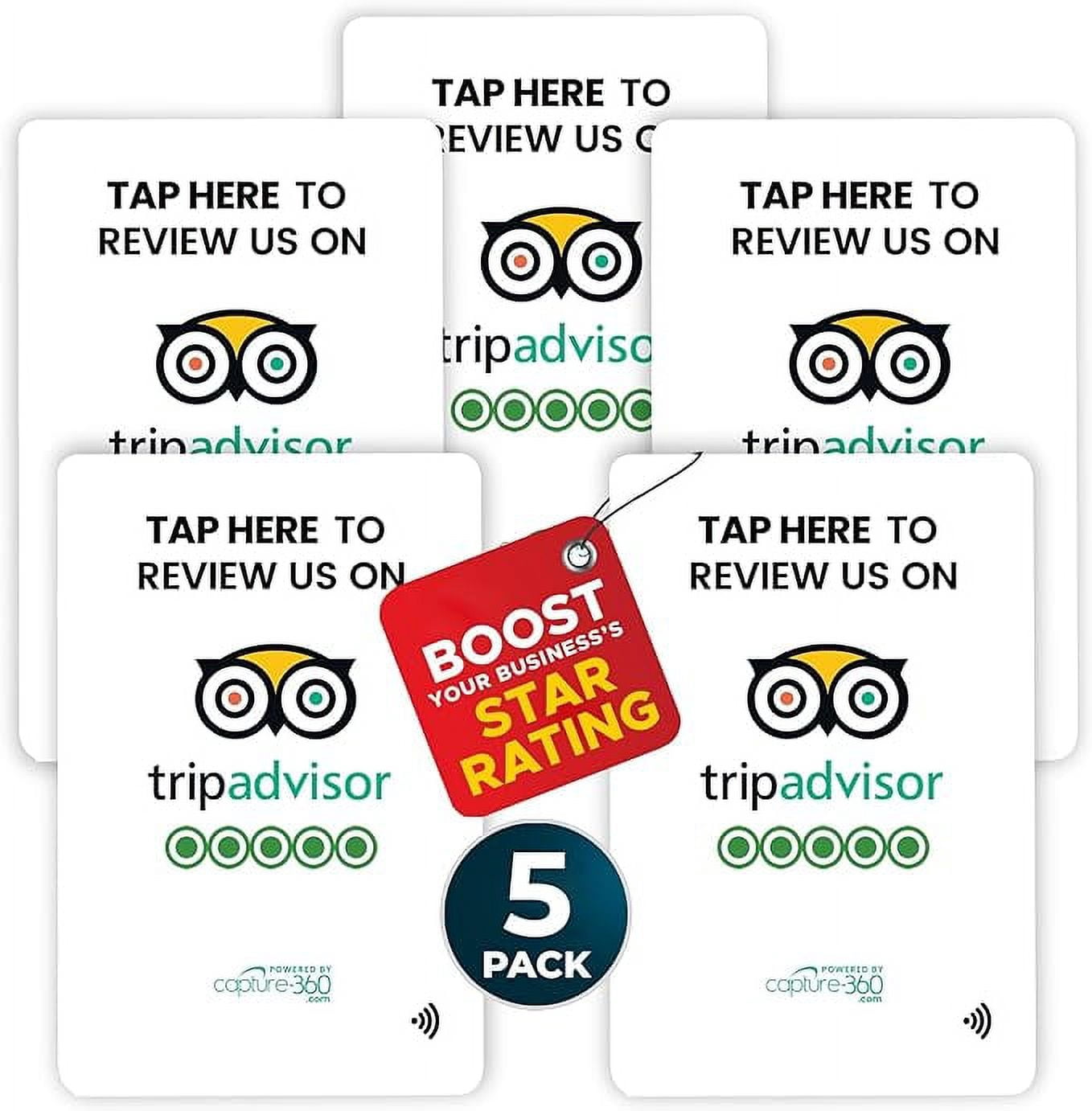 TripAdvisor NFC Review Card - Digital Business Signage, Acrylic Desk ...