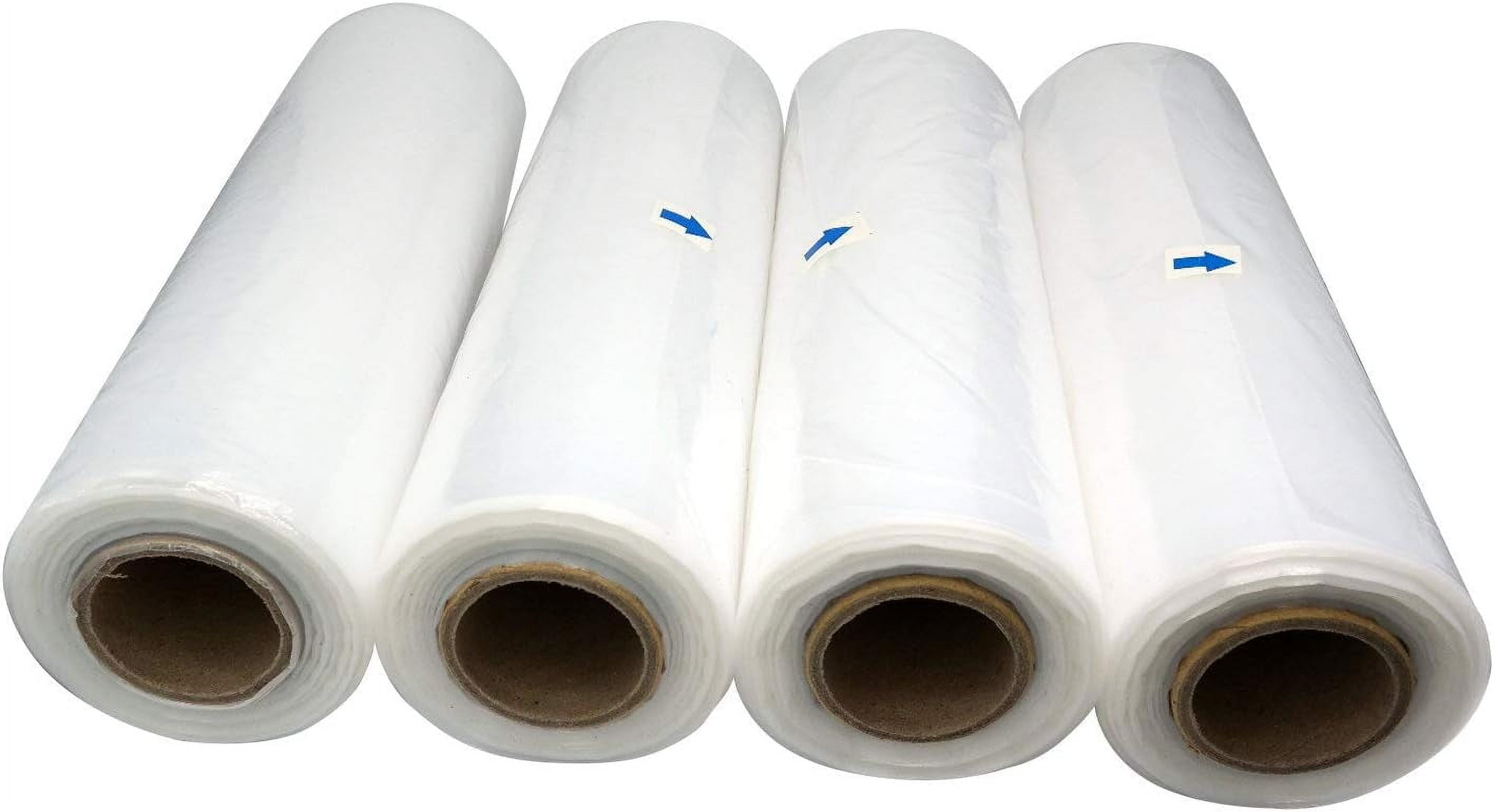 Tripact 11" x 19" LDPE Clear Plastic Flat Open Poly Bag Roll 1.25 mil ...