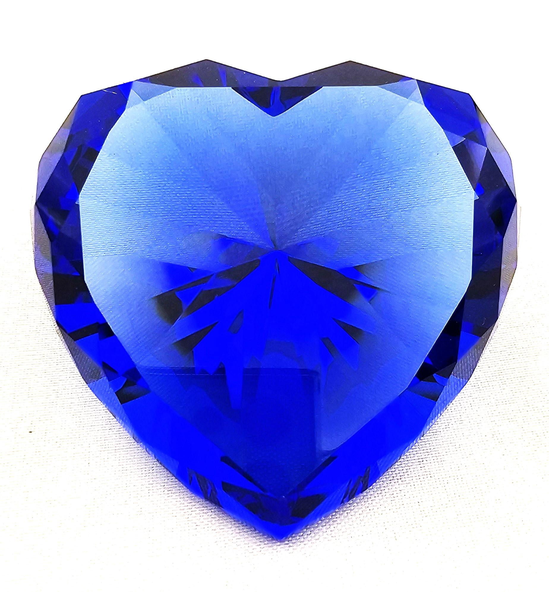 Tripact Crystal Glass Diamond Shaped Paperweight for Home Décor and ...