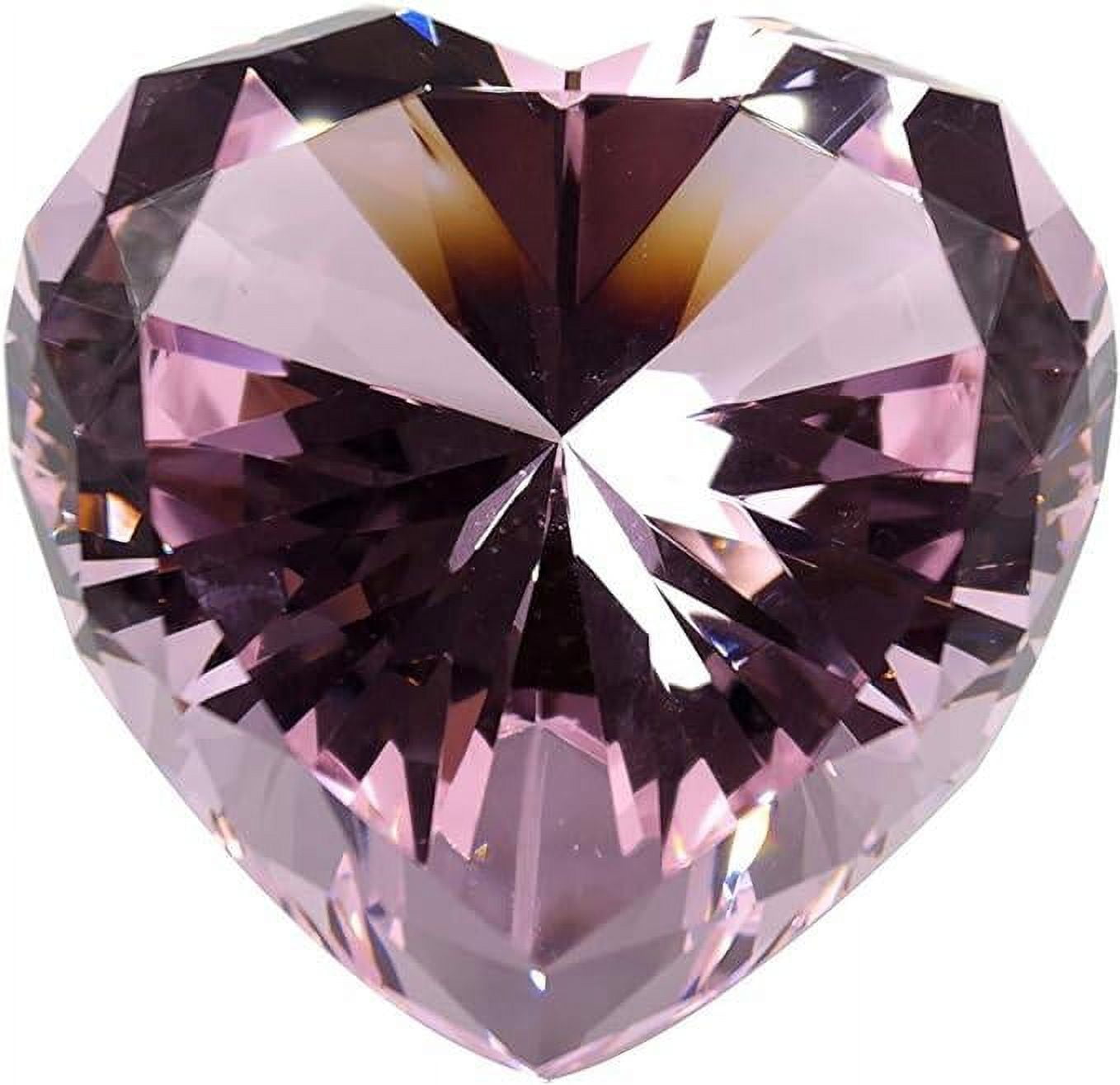 Tripact Crystal Glass Diamond Shaped Paperweight for Home Décor and ...