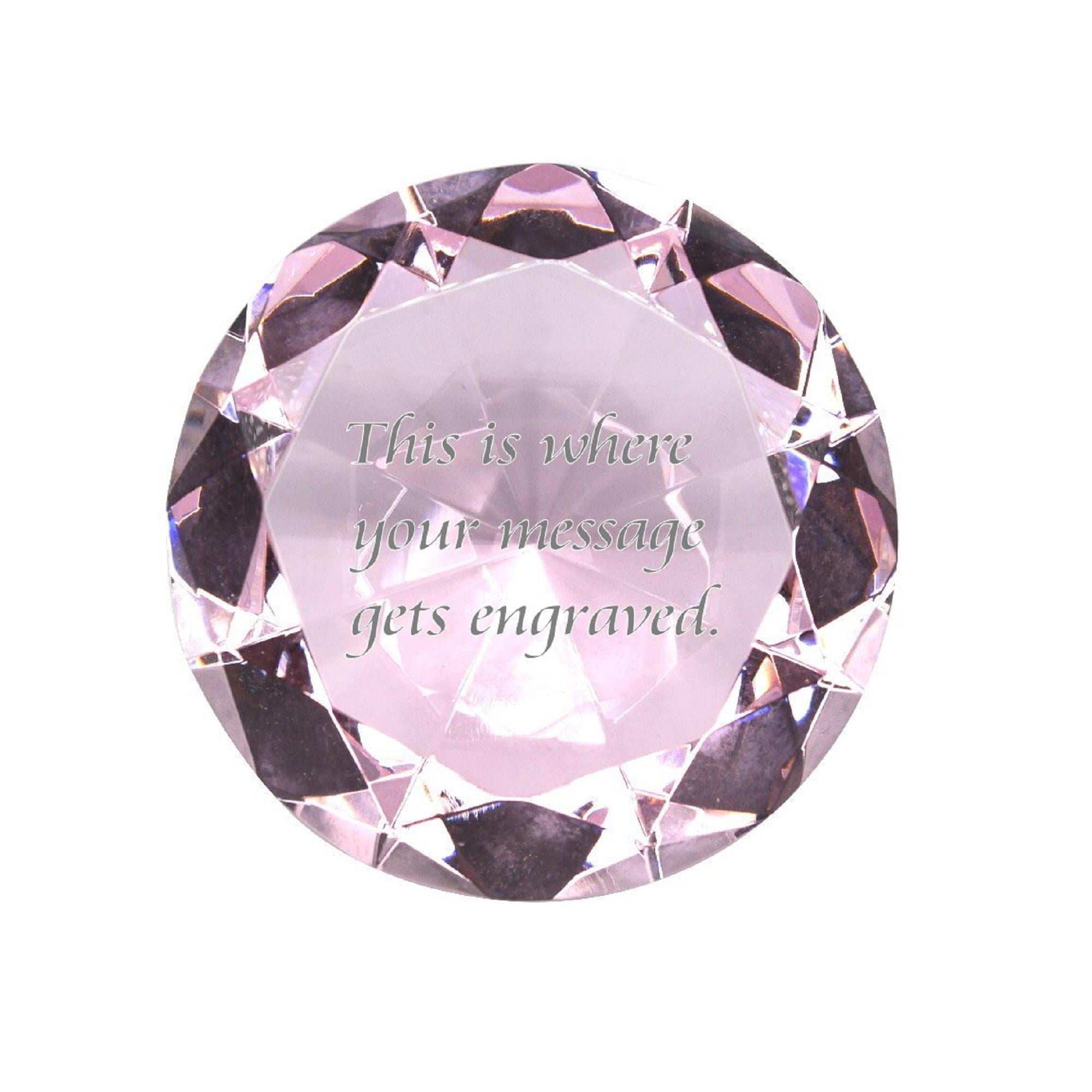 Tripact Crystal Glass Diamond Shaped Paperweight for Home Décor and ...