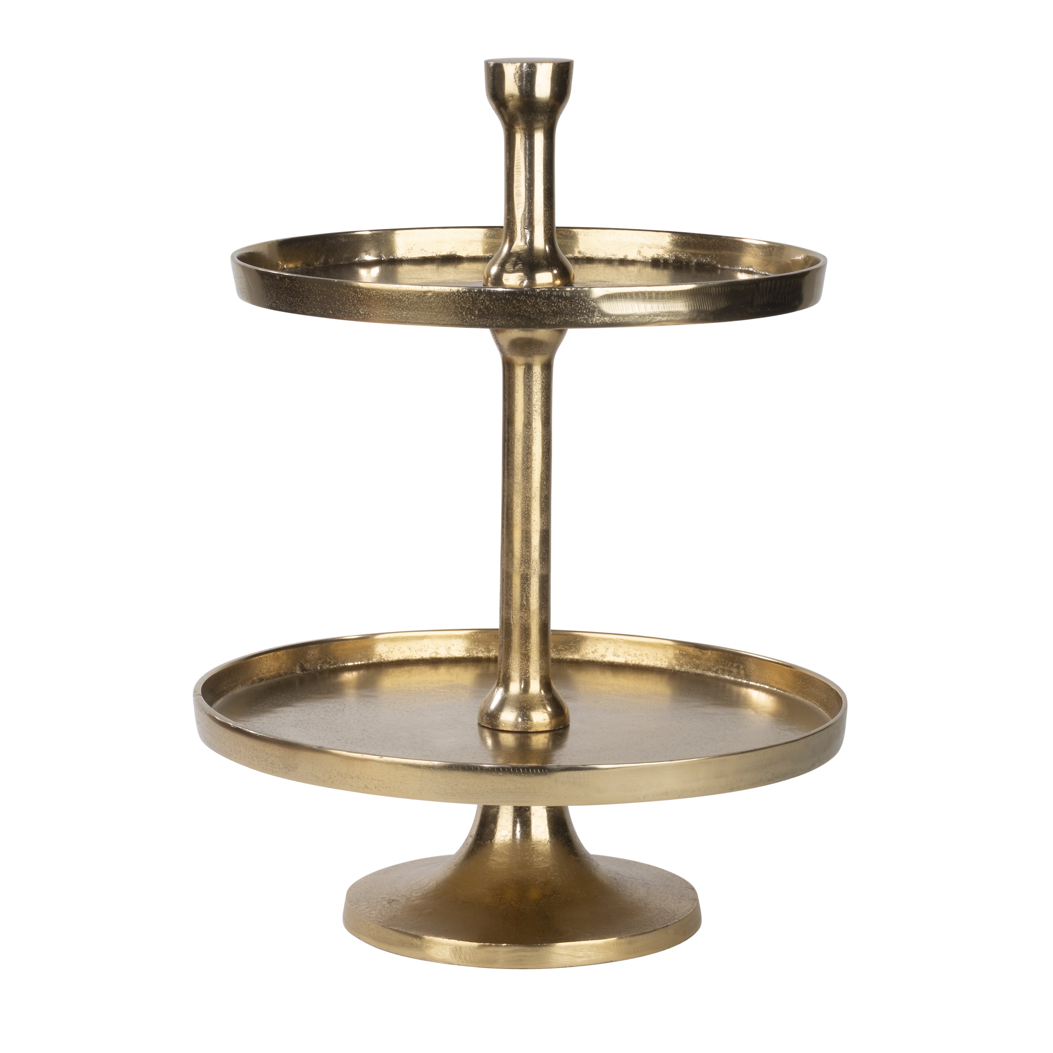 Tripar 2 Tier Round Gold Stand - Walmart.com