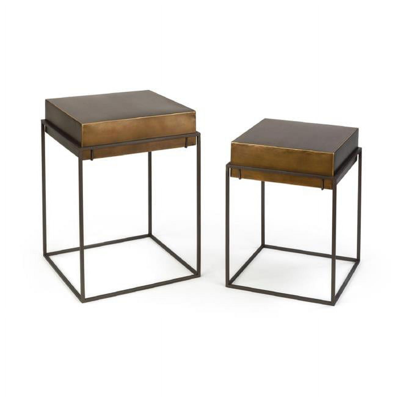 Tripar 21572 Metal Convertible Side Table - Set of 2 - Walmart.com