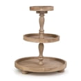 Tripar 3-Tier Wooden Display Stand - Natural - Walmart.com