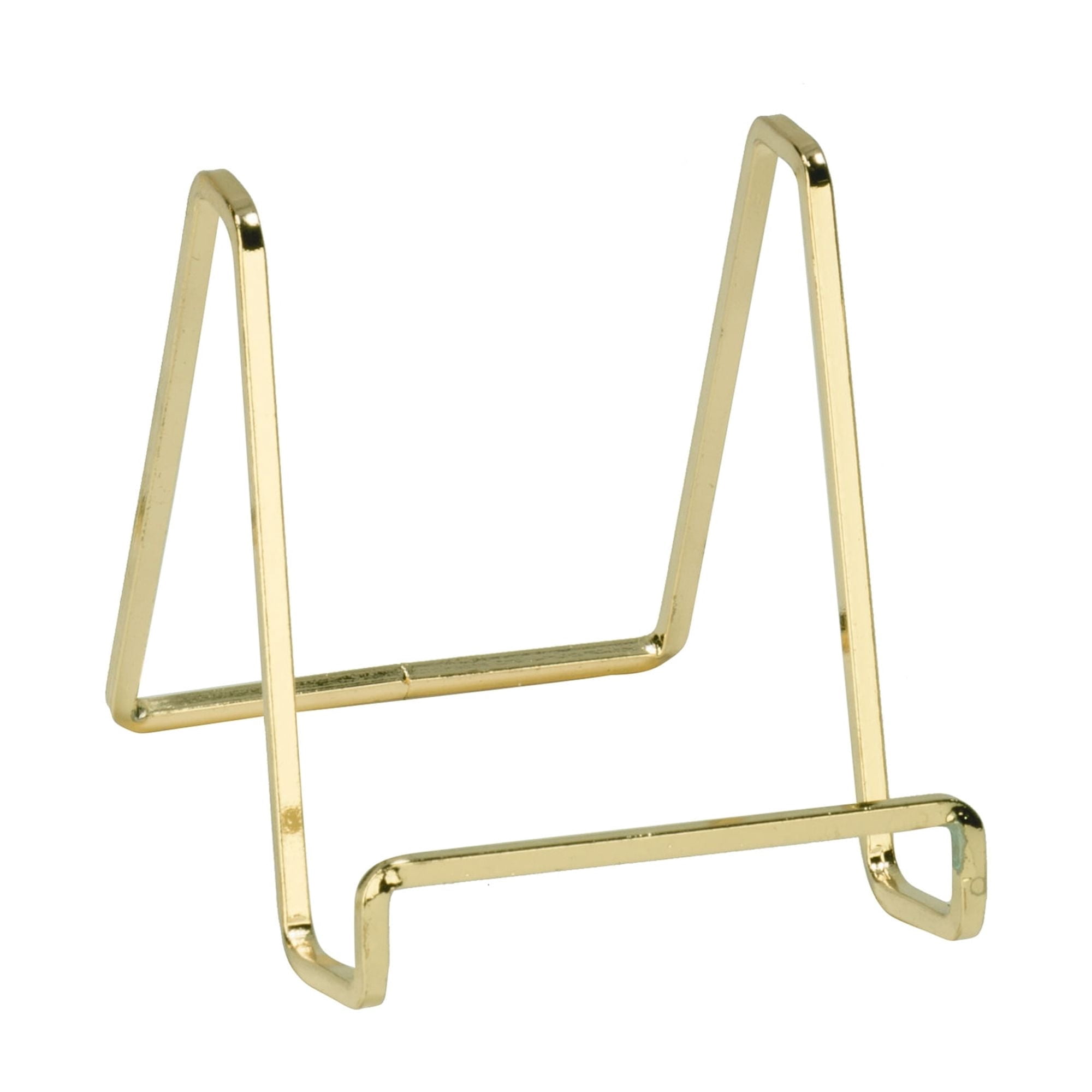 Tripar 4" Brass Plated Square Wire Display Stand for Plates, Artwork ...