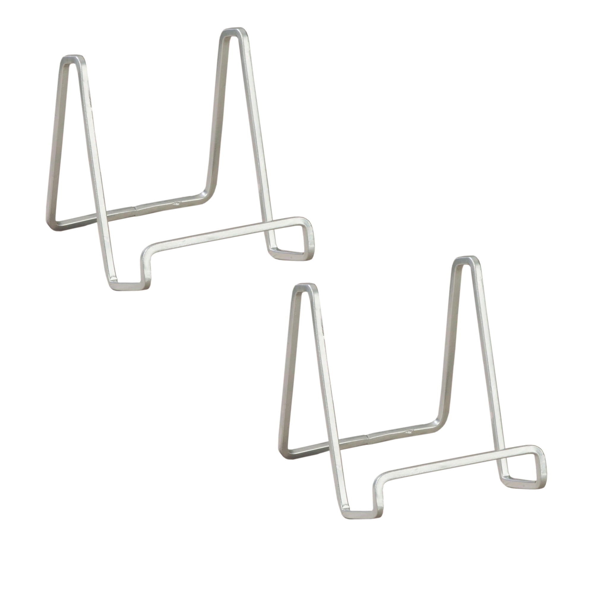 Tripar 4" Silver Painted Square Wire Display Stand for Plates, Artwork ...