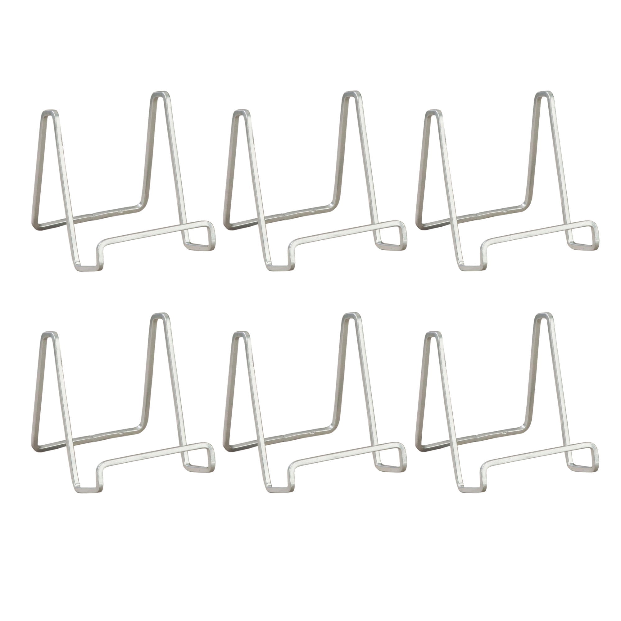 Tripar 4" Silver Painted Square Wire Display Stand for Plates, Artwork ...