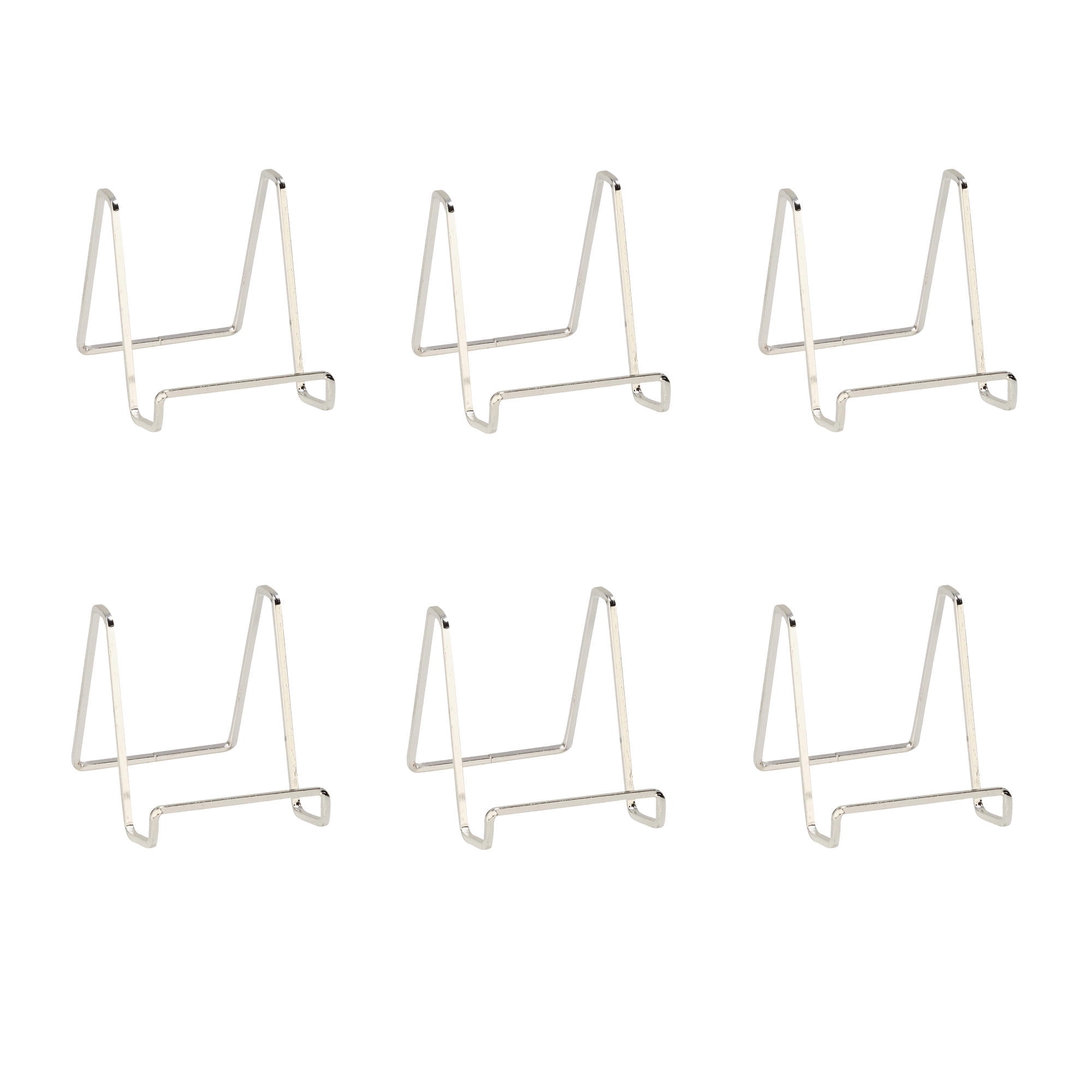 Tripar 4" Silver Plated Square Wire Display Stand for Plates, Artwork ...